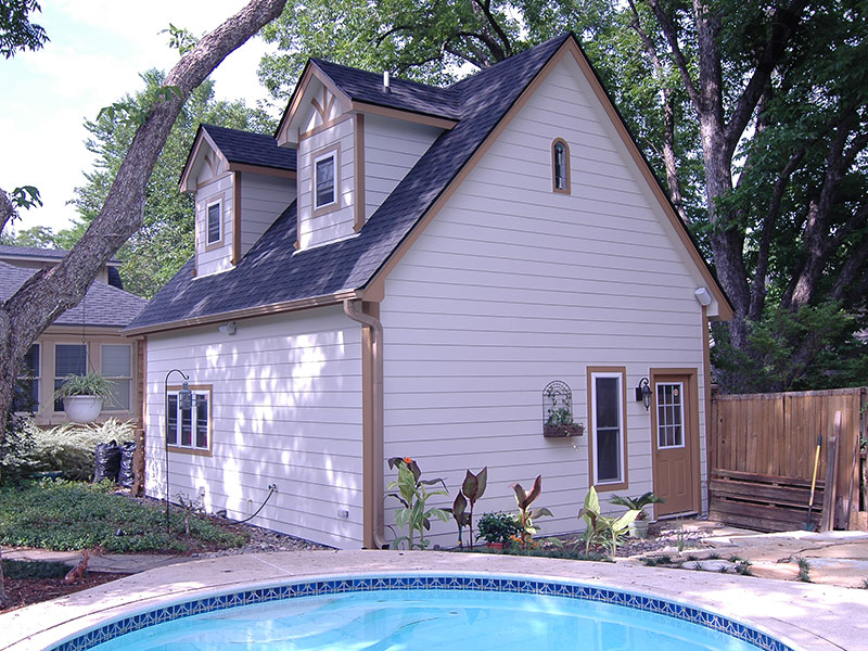 Pool House With Detached Garage Cottage